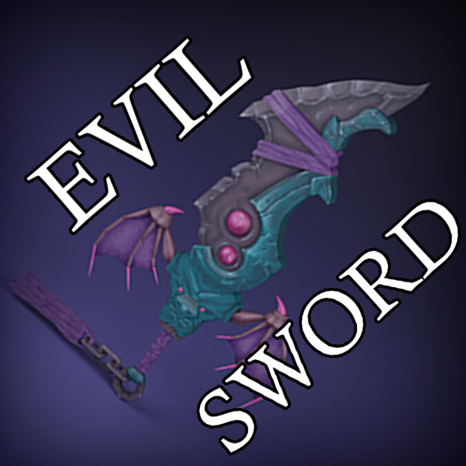 ArtStation - Evil sword prop