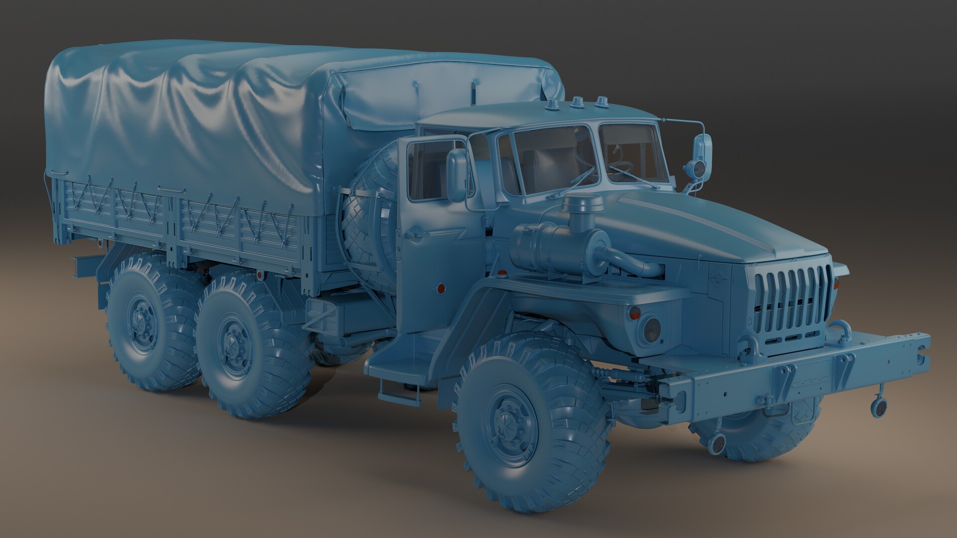 ArtStation - Ural 4320 Truck (WIP)