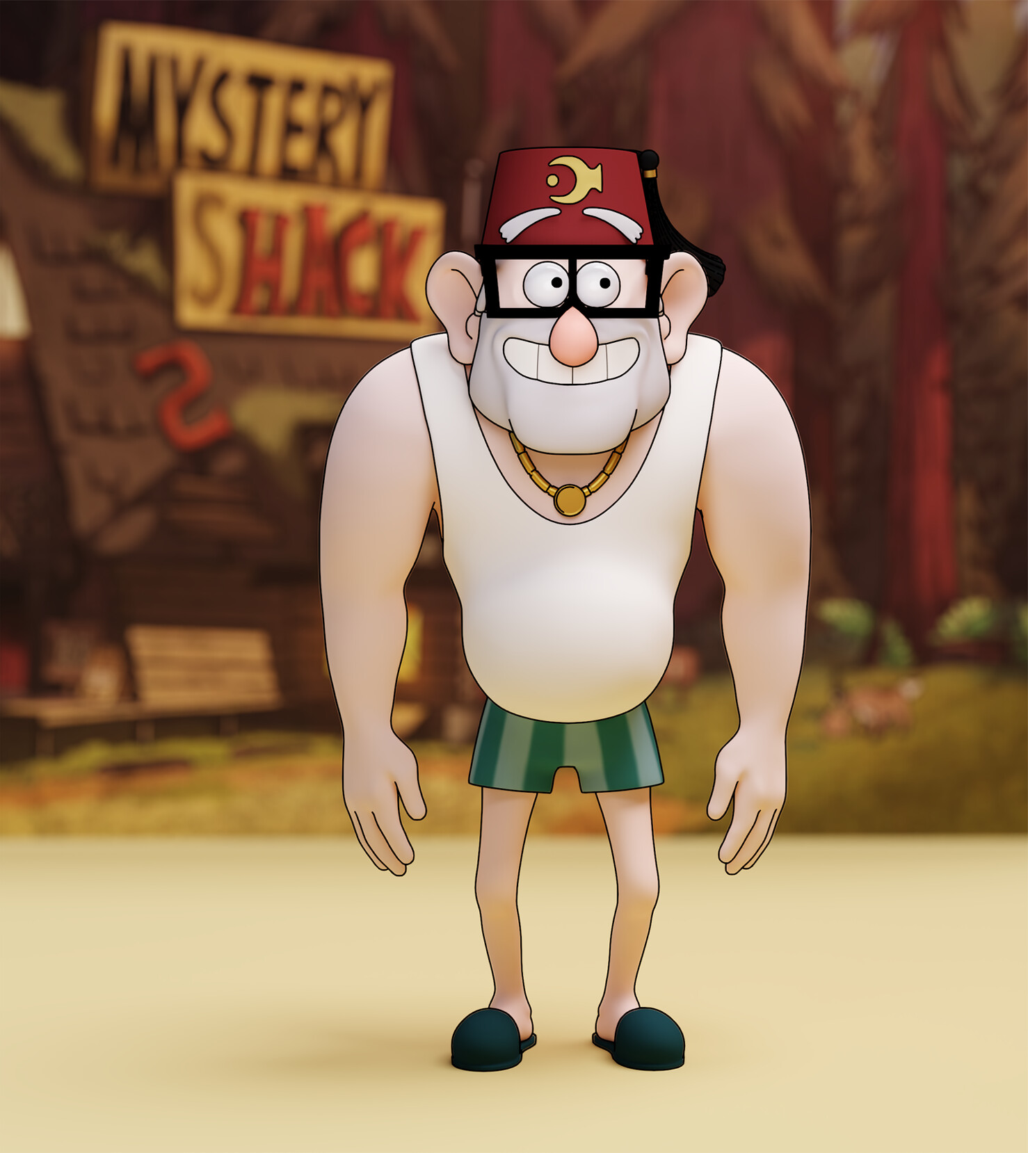 ArtStation - Stan Pines from Gravity Falls