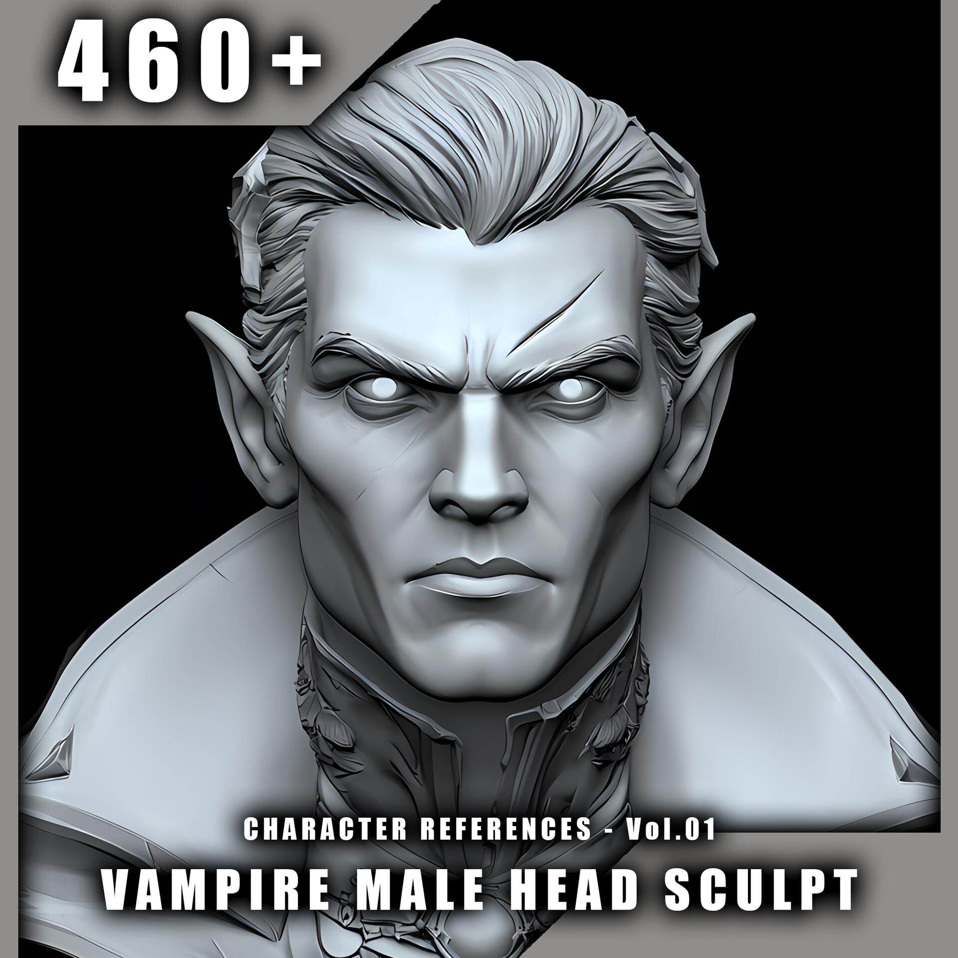 ArtStation - 460+ Vampire Male Head Sculpt - Character References Vol.01