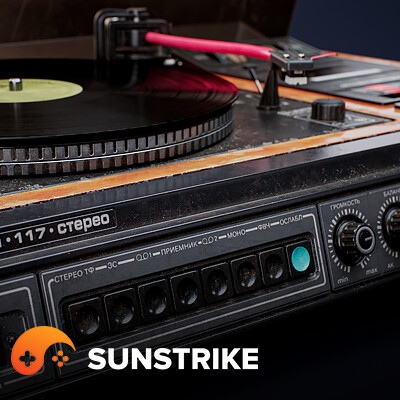 SunStrike Studios - Vinyl Record Player Model