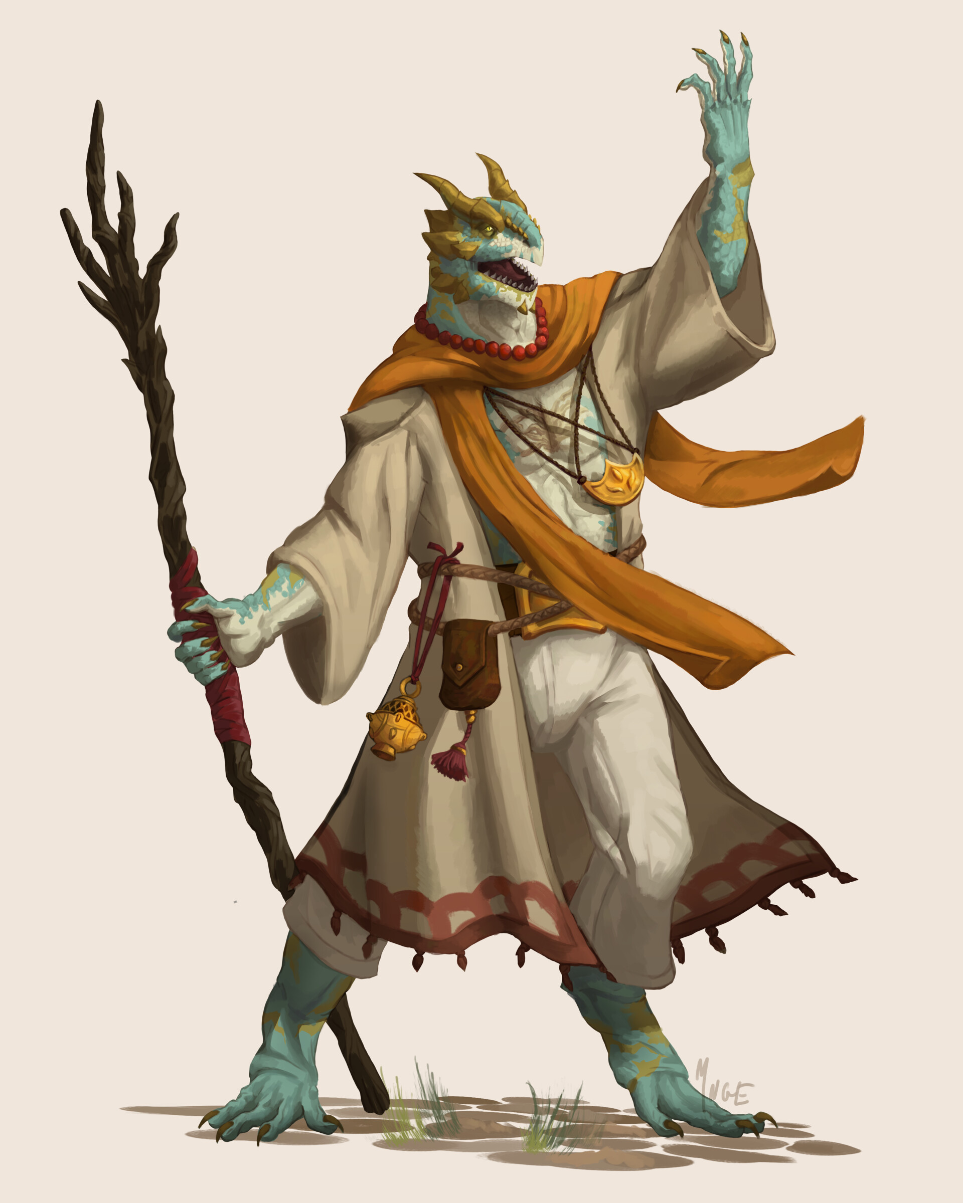 ArtStation - Dragonborn Art Process