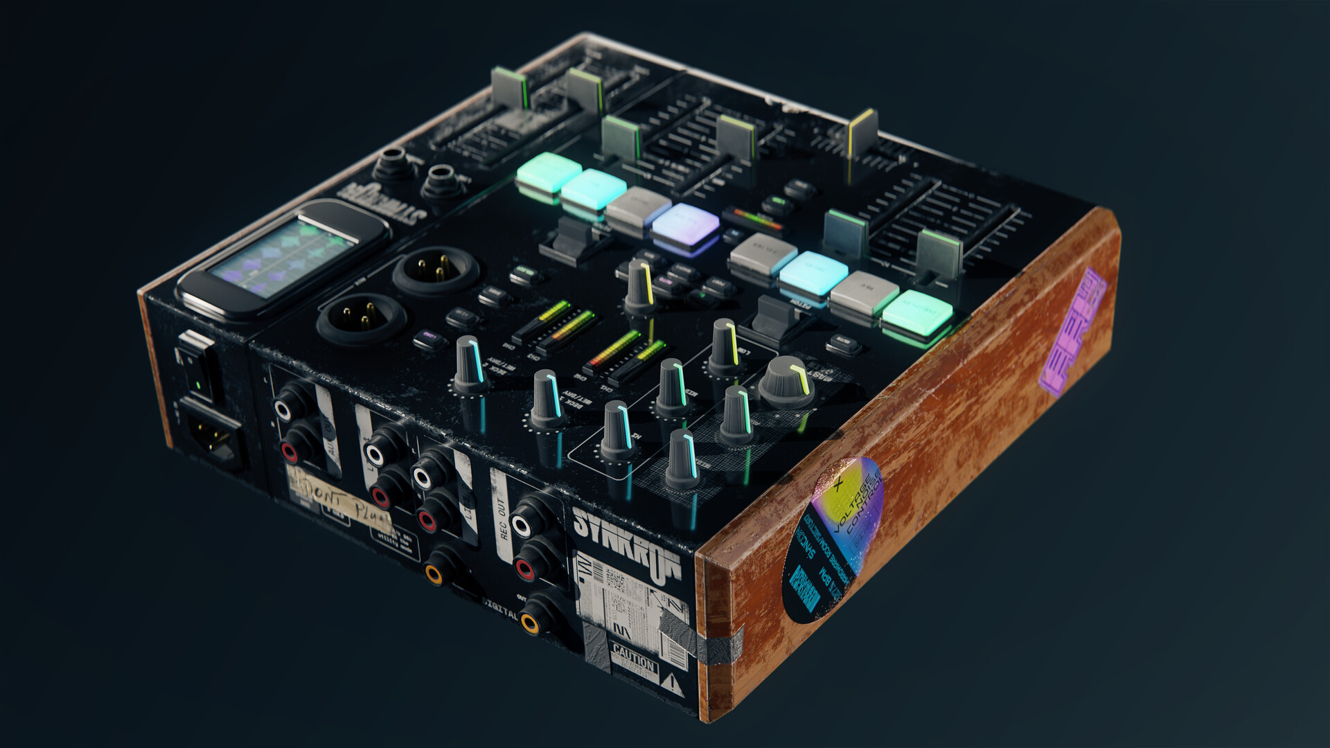 ArtStation - Audio Mixing Console – 3D Texturing Challenge