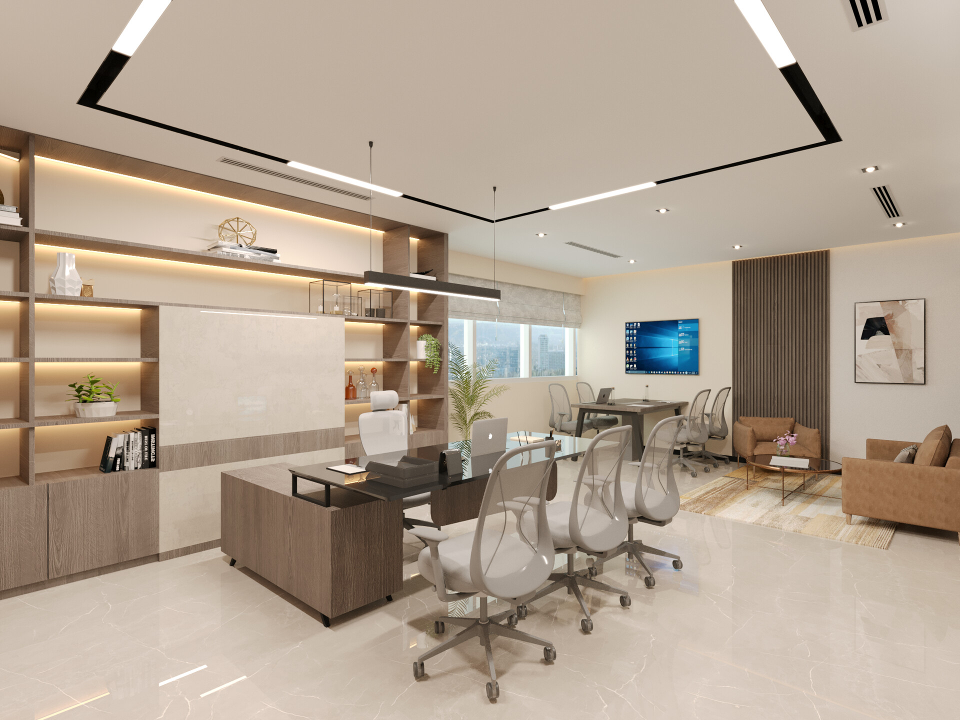 ArtStation - Modern Office Space 3D Visualization