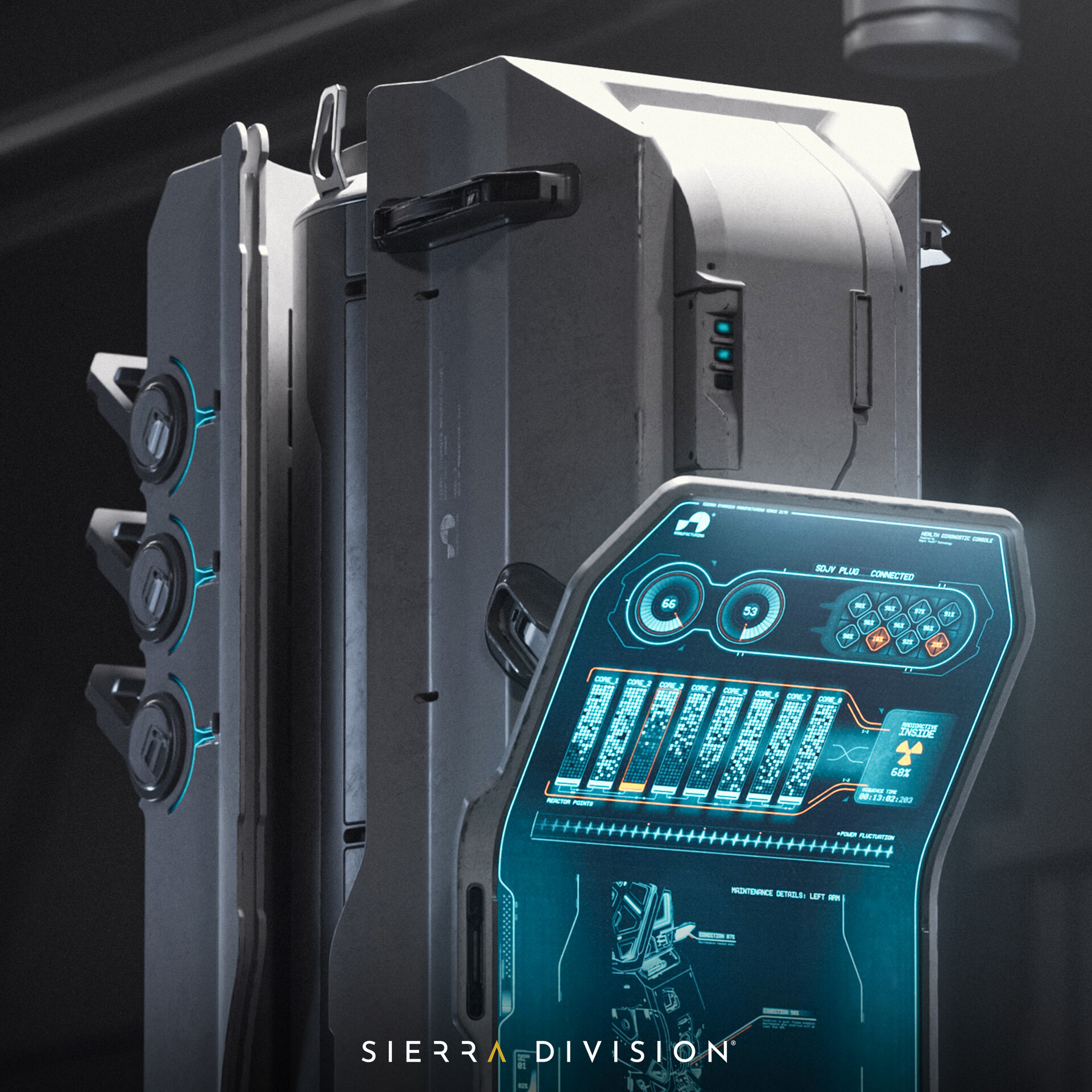 ArtStation - Sci-Fi - Mech Bay Control Console