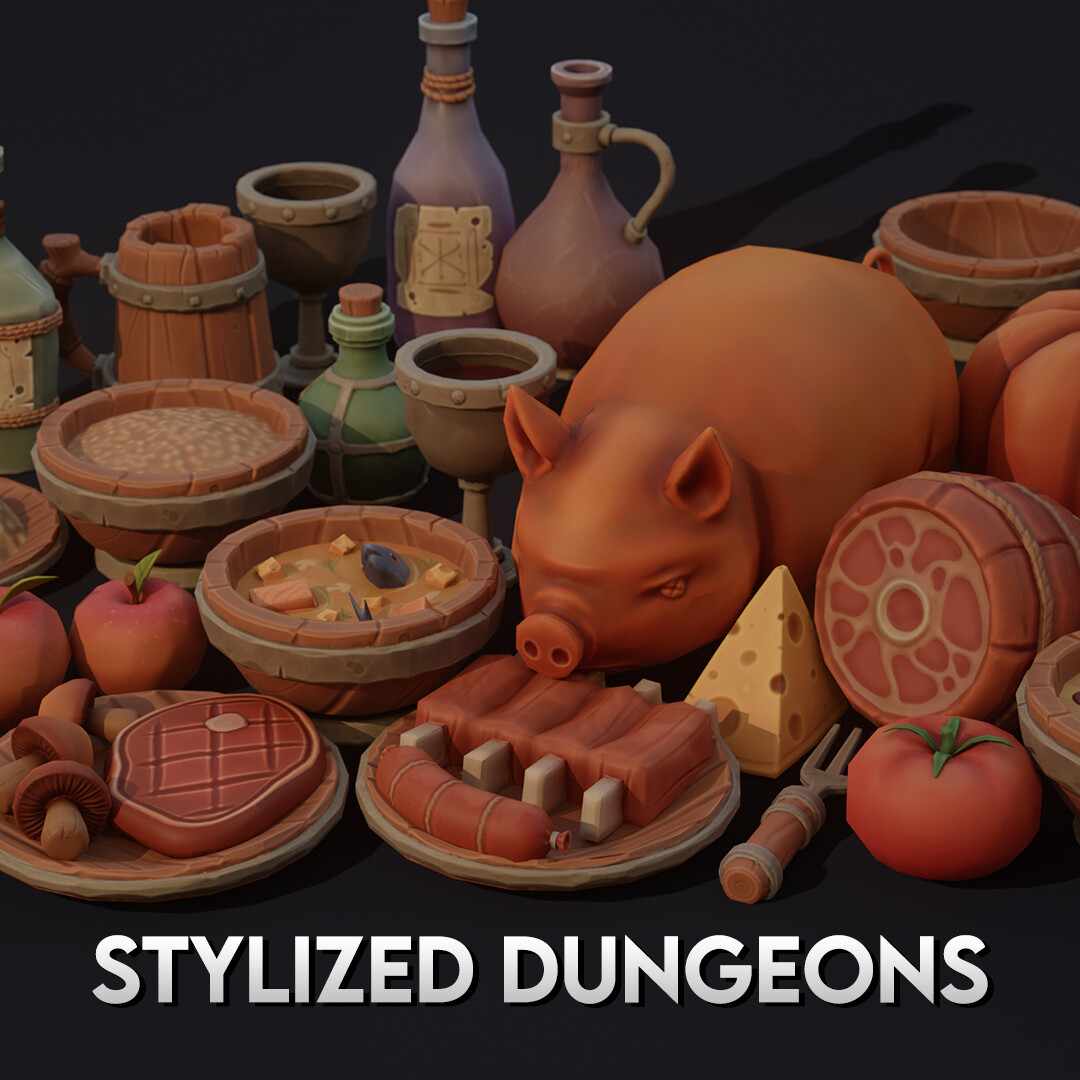 JustCreate - Unity & Unreal Engine 3D Assets - Stylized Food