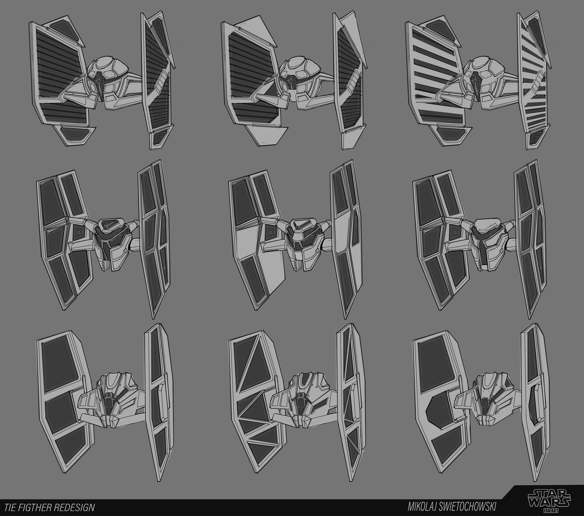 ArtStation - Tie fighter concept redesign submission for Focal Point ...