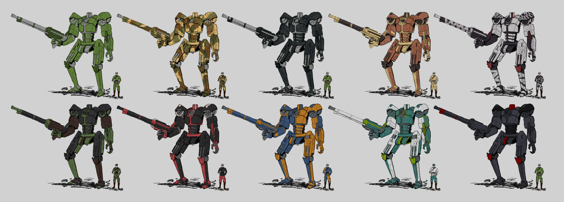 ArtStation - WW2 Recon Mecha concept