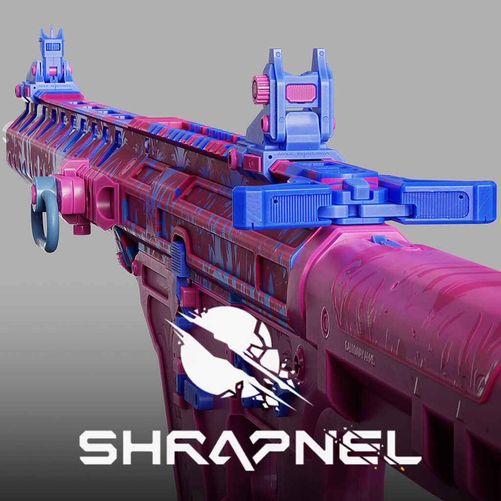 ArtStation - Shrapnel: Electric Wave Oasis Skin Series