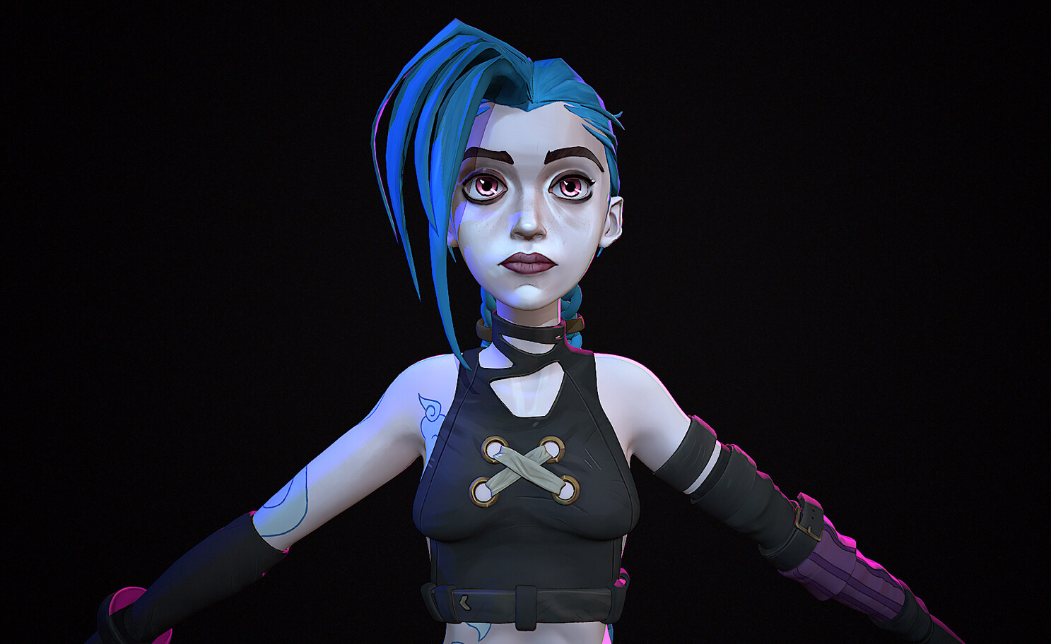 ArtStation - Jinx Fan Art Bust - Arcane Style