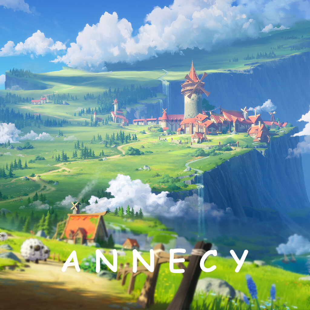 ArtStation - 【UE】Stylized Practise-Annecy