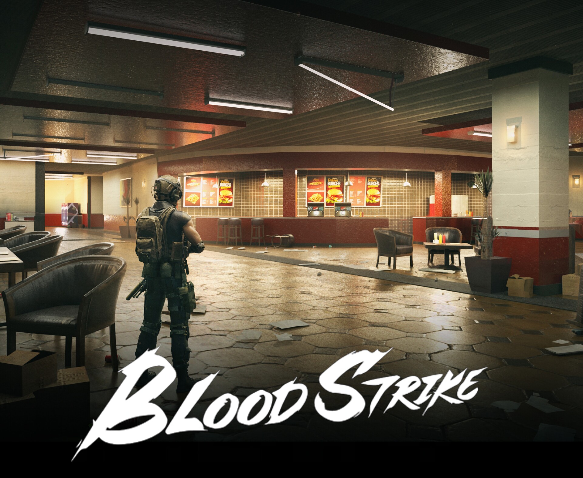 ArtStation - BloodStrike Restaurant Scene Concept Design