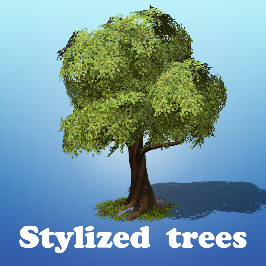 ArtStation - Stylized trees