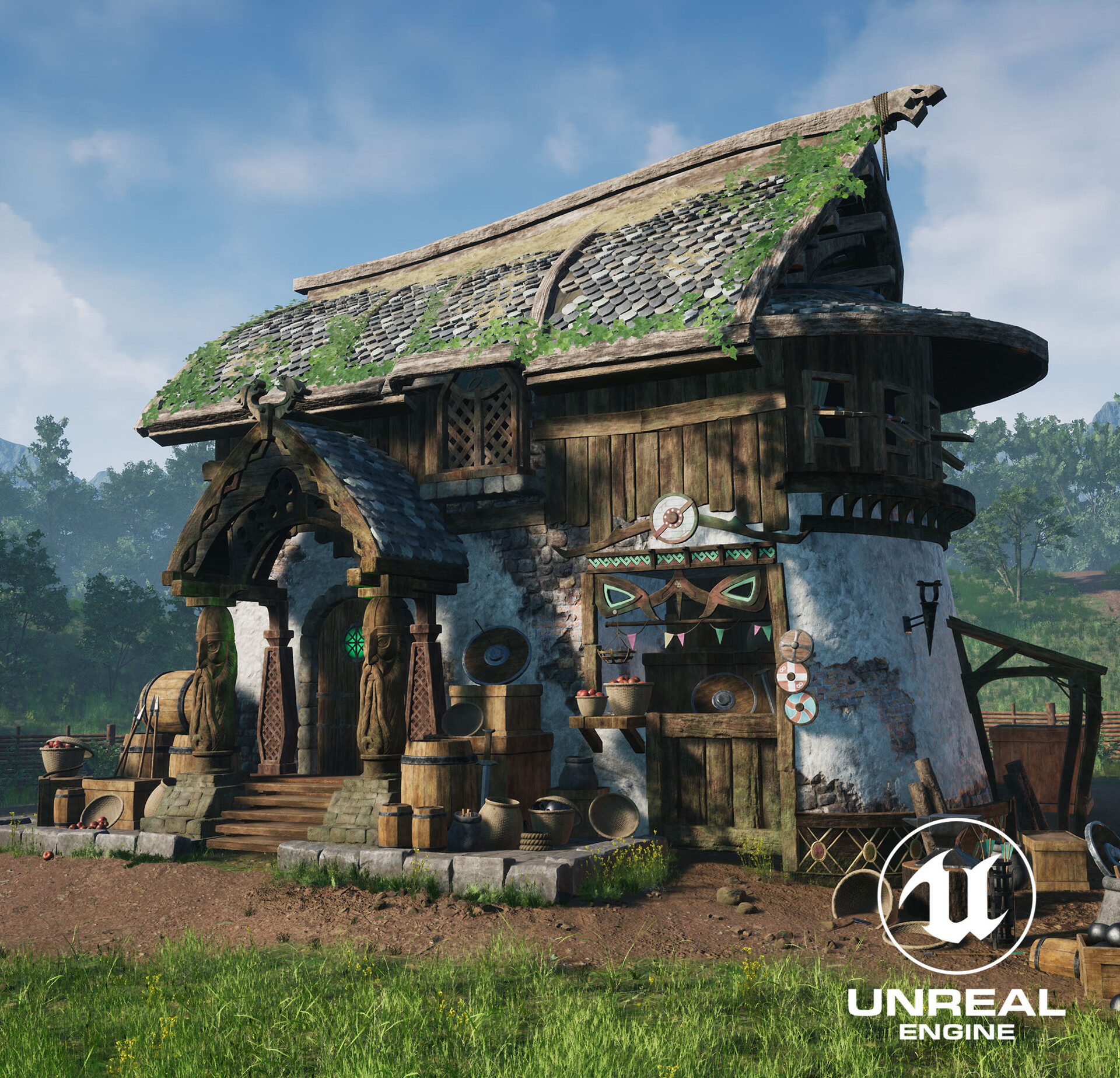 ArtStation - Viking Hut