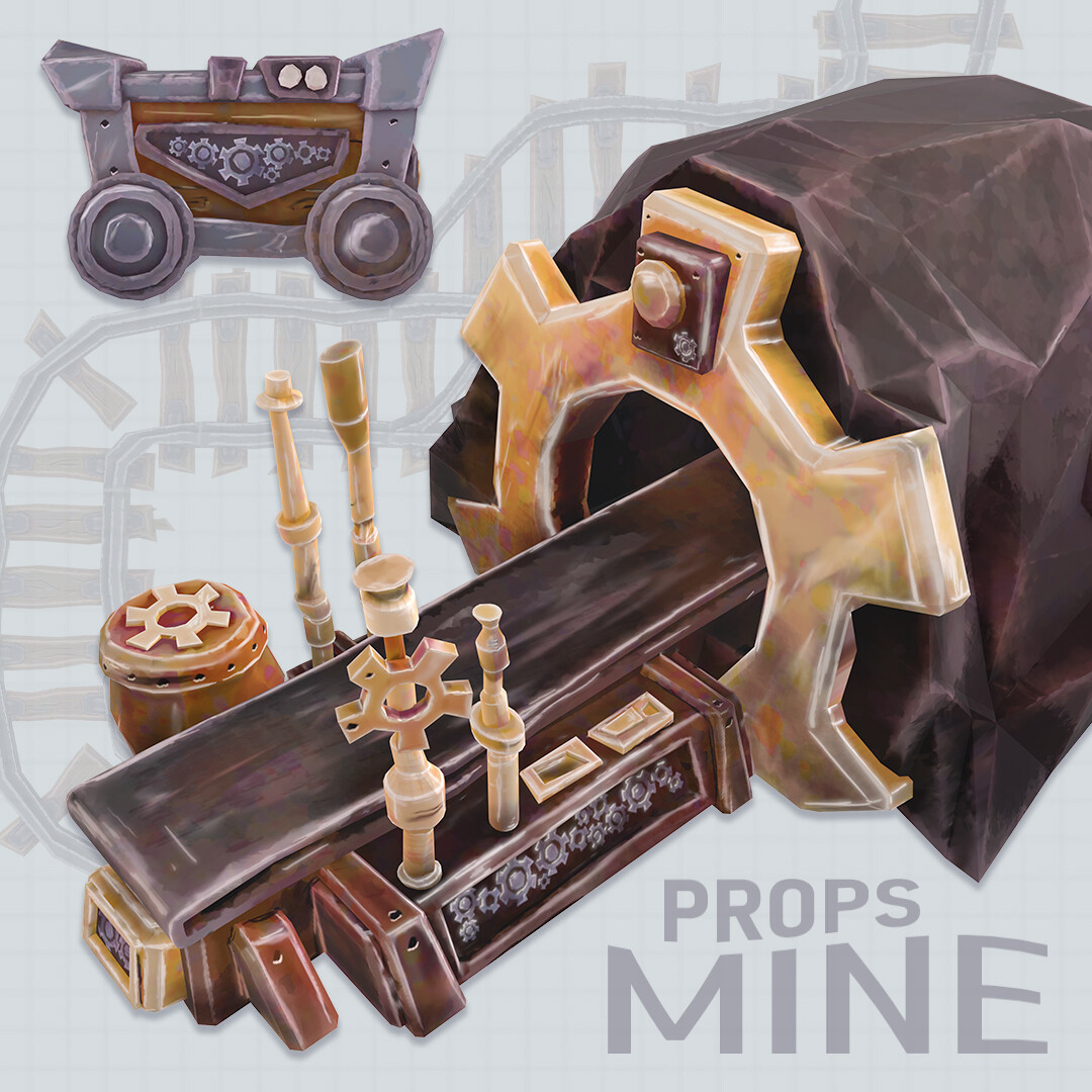 ArtStation - Mine Props