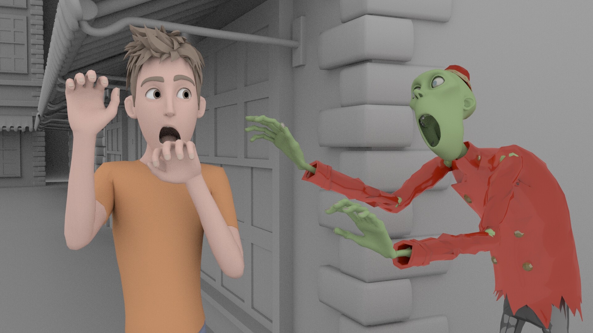 ArtStation - "Zombie Jumpscare" - 11 Second Club Feb 2025