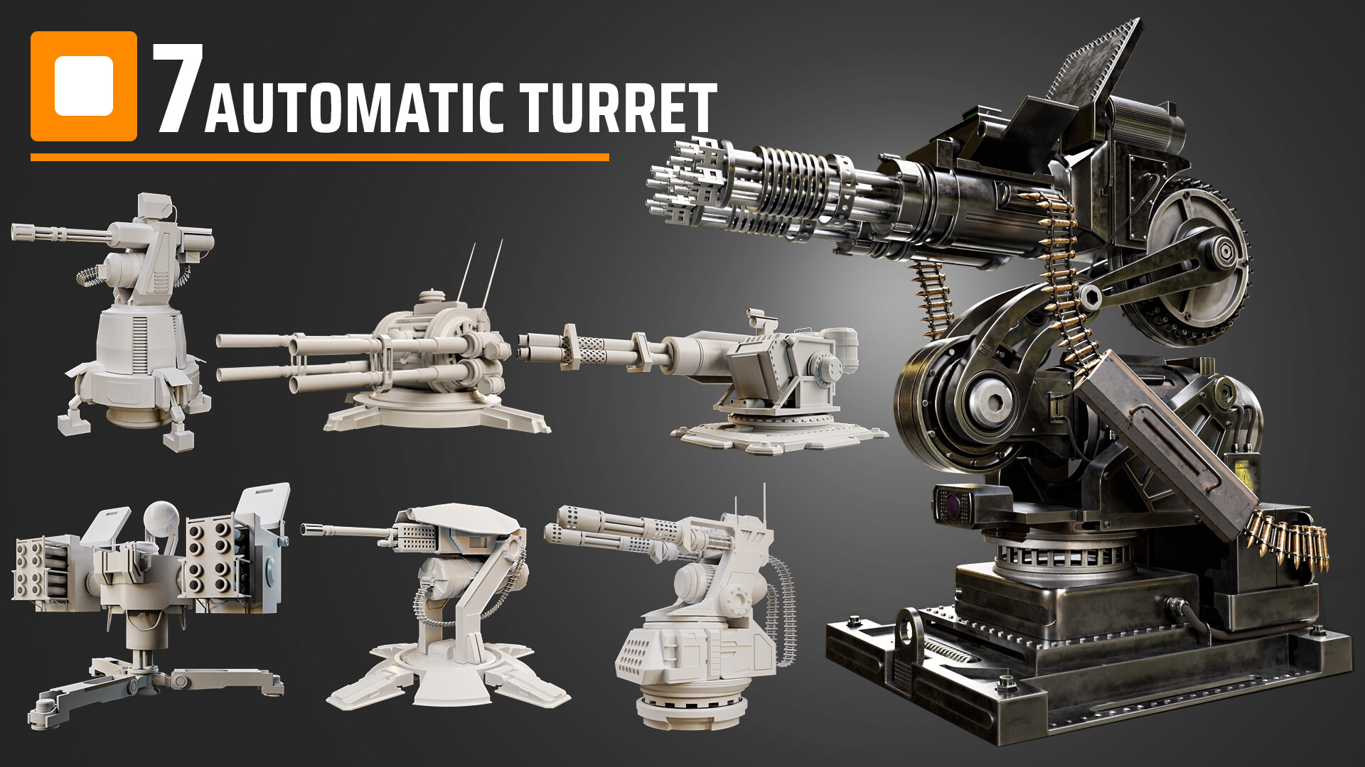 ArtStation - Auto Turret https://www.artstation.com/a/31560099