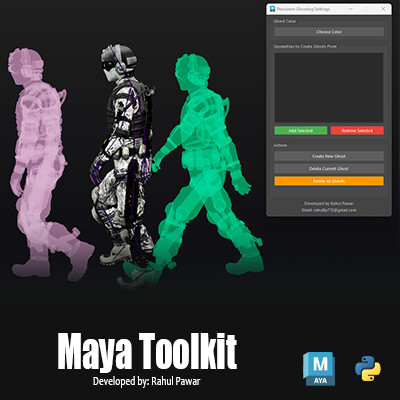 ArtStation - Persistent Ghosting for Autodesk Maya