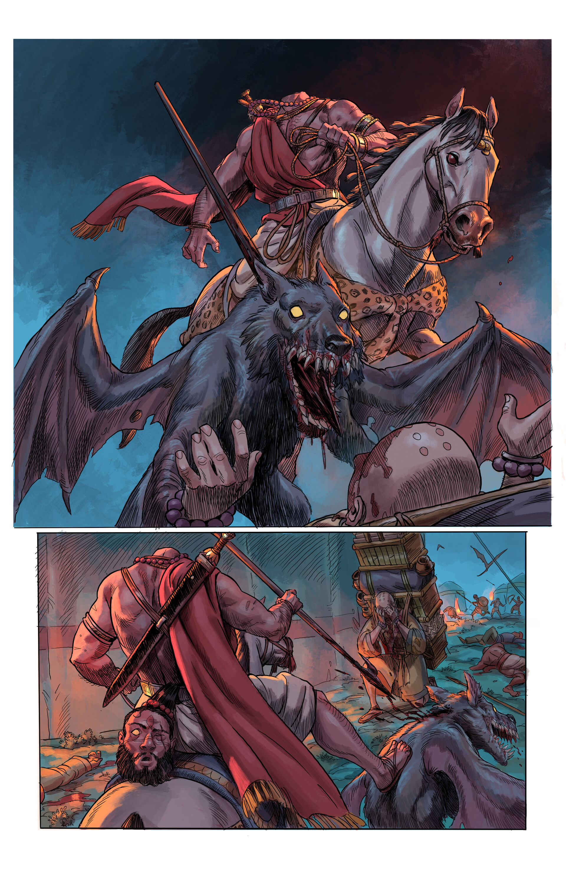 ArtStation - 'The Headless Horselord' comic pages-2