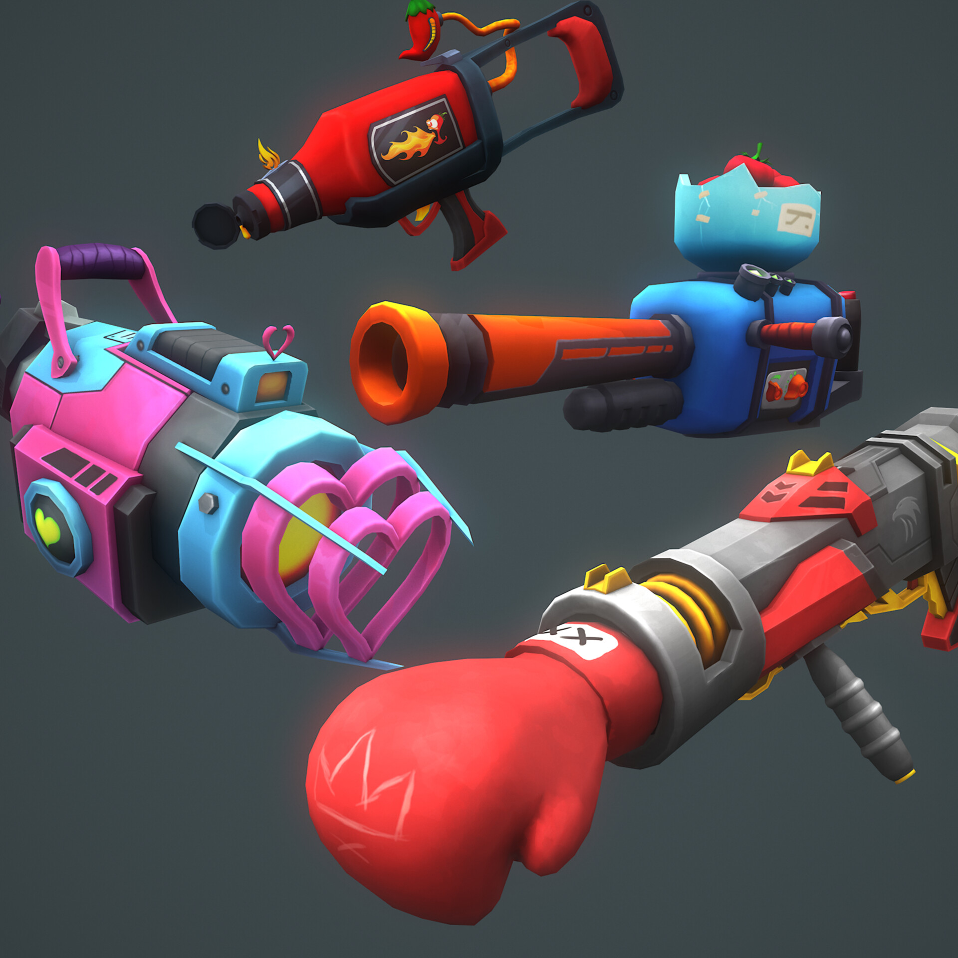 ArtStation - Hand-Painted Weapon Set