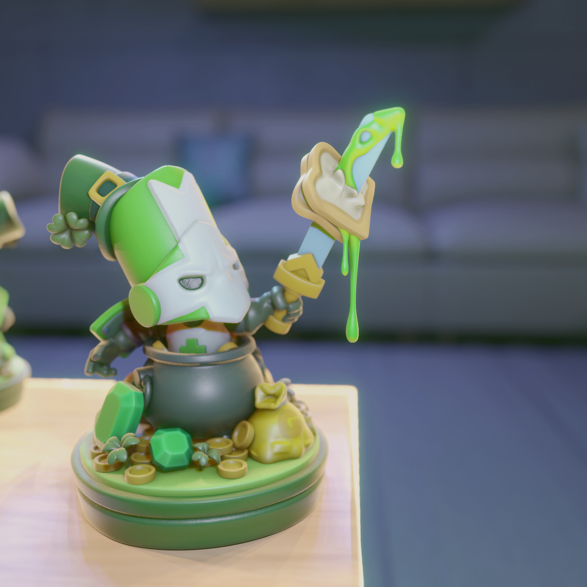 ArtStation - Castle Crashers - Green Knight Figurine