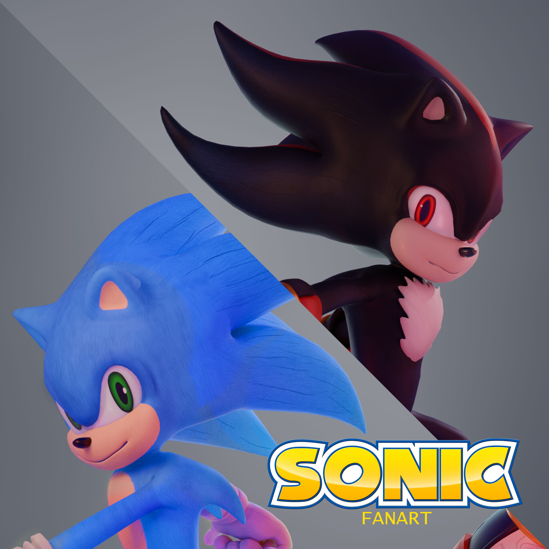 ArtStation - Sonic and Shadow