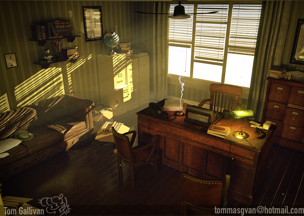 ArtStation - The Detective's Office