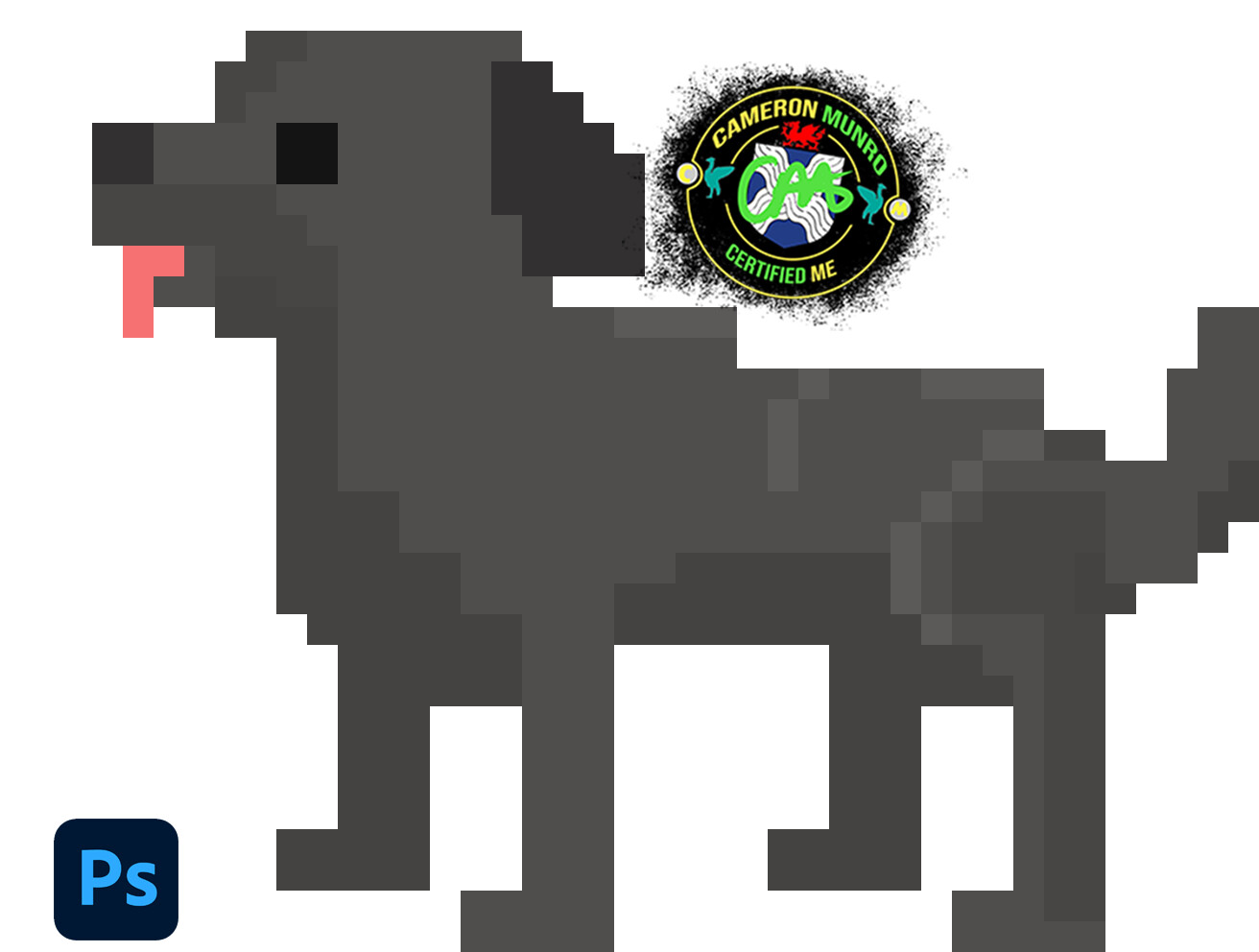 ArtStation - Animated Pixel Dog, w/ Animated Turn (Friendly / Hostile)