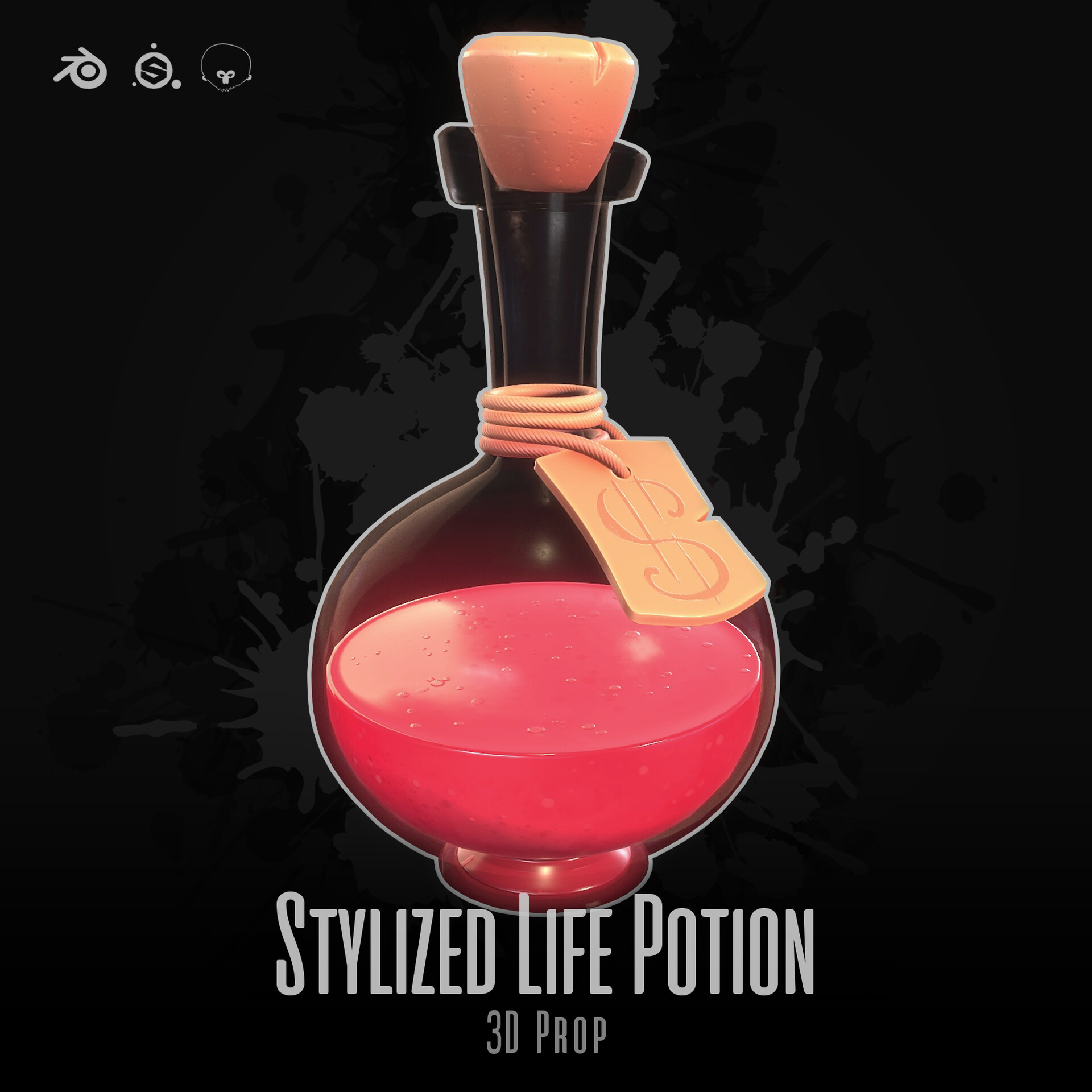 ArtStation - Stylized Life Potion