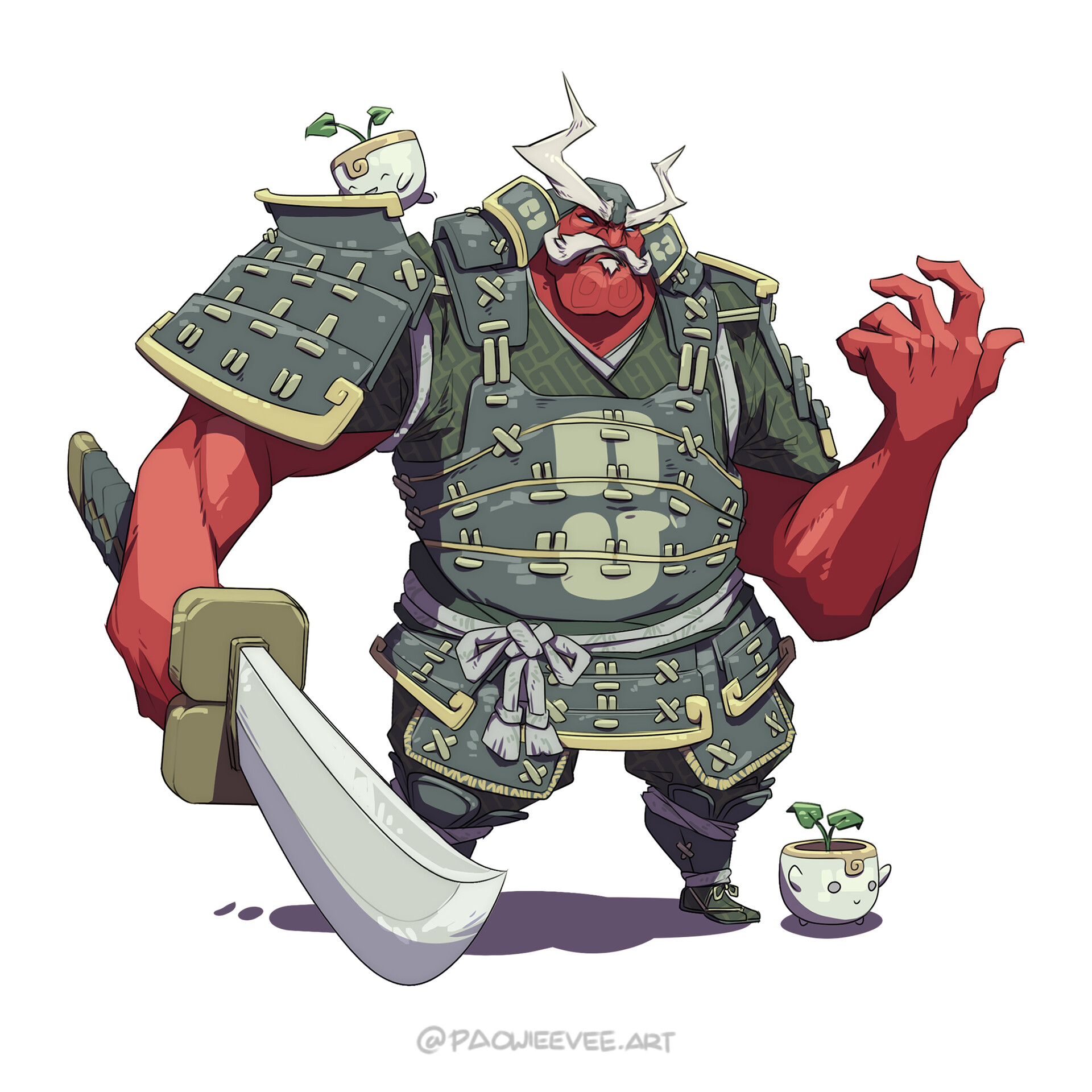 ArtStation - REDSAM the Sapling Guardian - Character Design