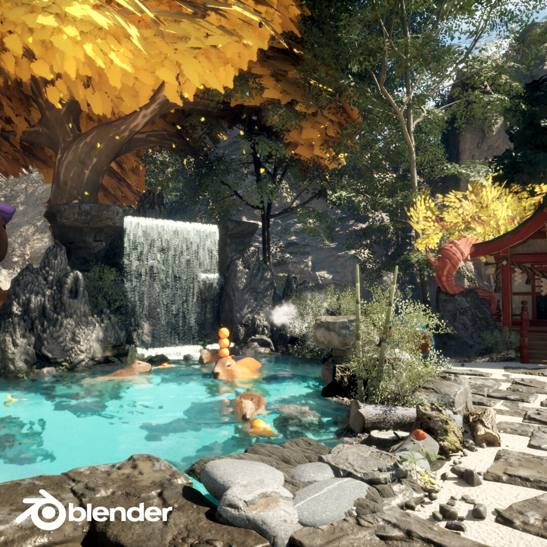 ArtStation - Capybara Hot Spring Simulation - Unreal Engine 5