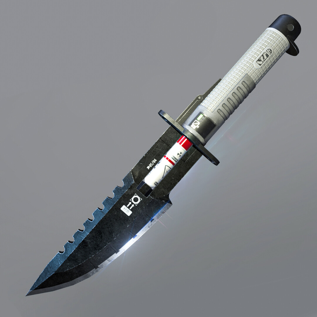 Neet Koladiya - Cyberpunk Sci-Fi Knife | High-Quality 3D Model