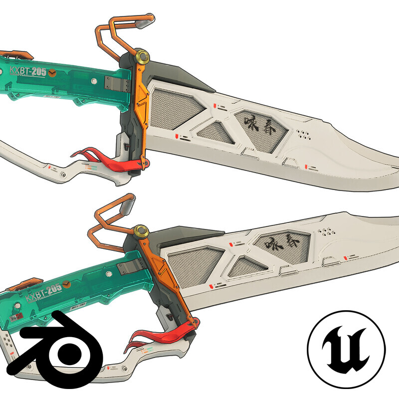 ArtStation - Cyber Knife - UE5 Substrate