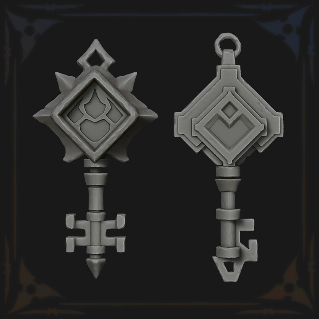 ArtStation - Stylized keys