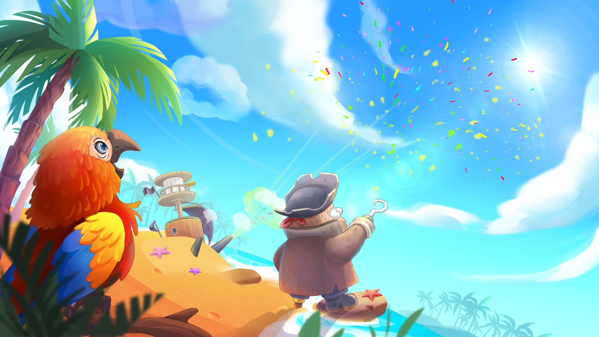 ArtStation - Tropical paradise. Final bg.