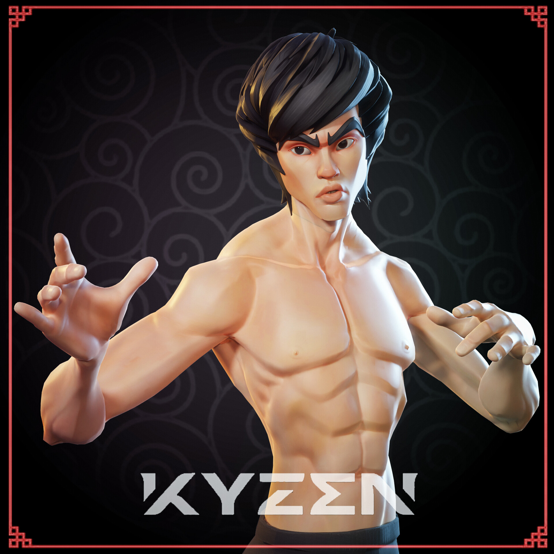 ArtStation - Bruce Lee "Project Kyzen"