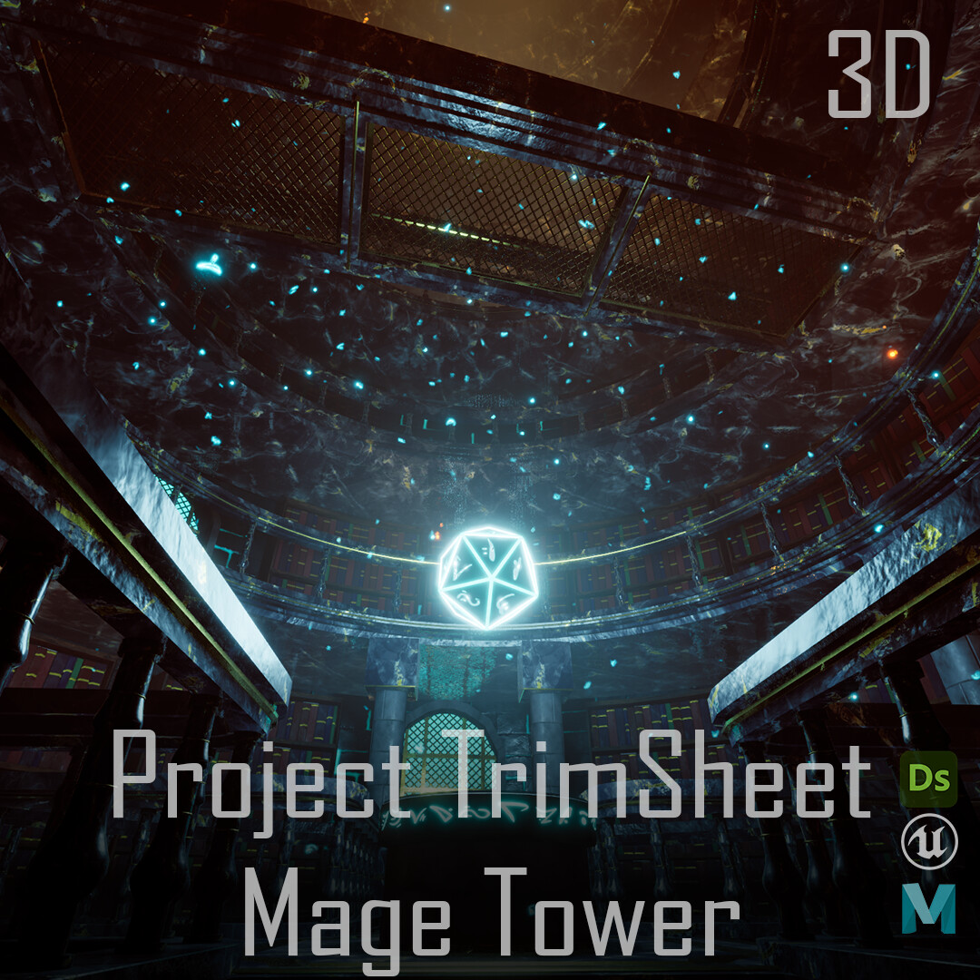 ArtStation - TrimSheet Project - Mage Tower