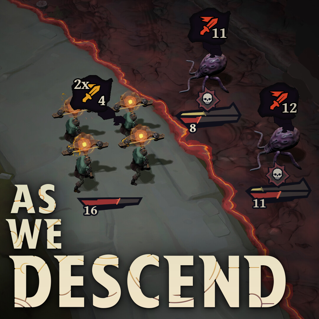 ArtStation - Combat UI - As We Descend, 2025