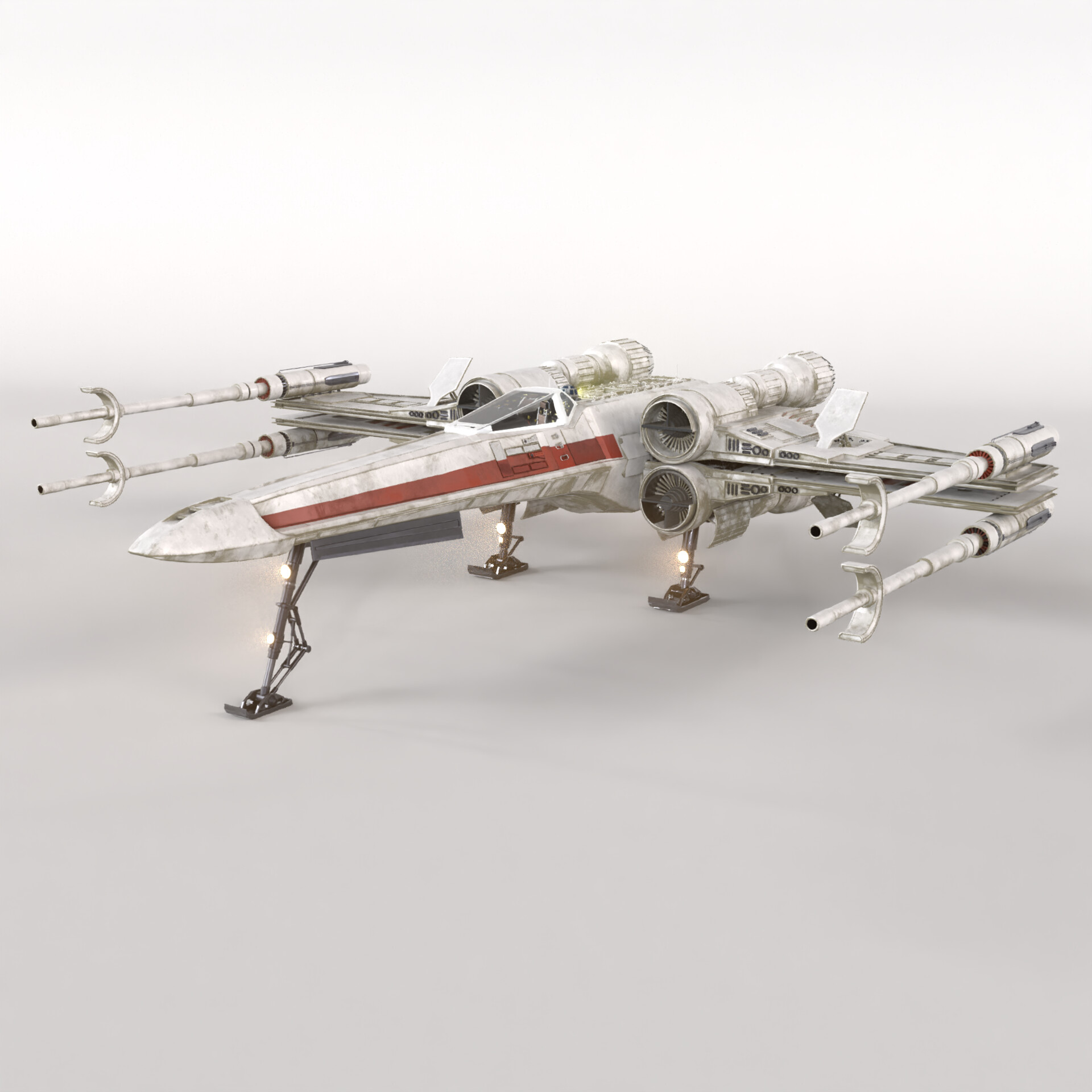 ArtStation - X-Wing landed