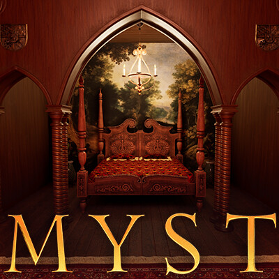 ArtStation - Sirrus' Stoneship Bedroom - Myst (2020/2021)