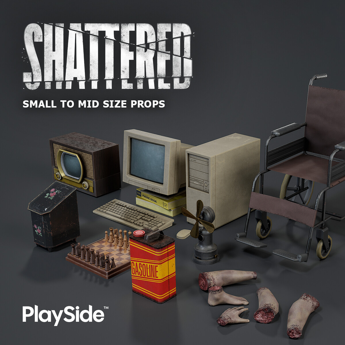 ArtStation - Shattered - Small to Mid Size Props