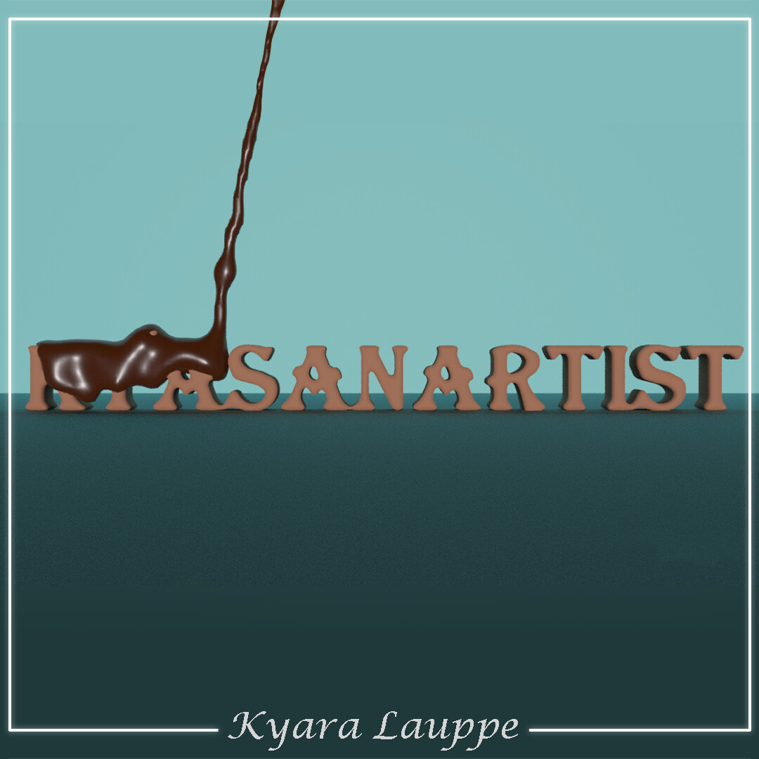 ArtStation - Chocolate letters simulation