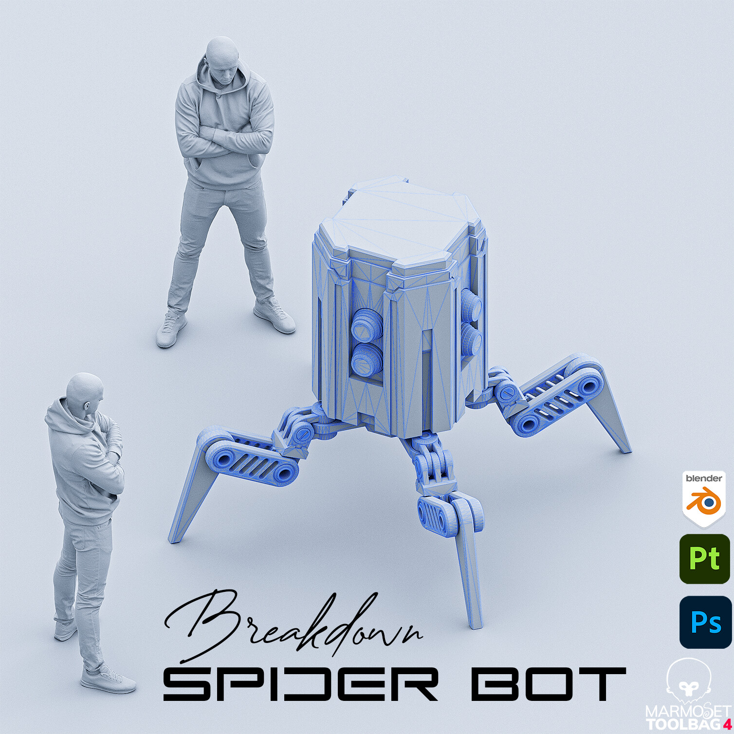ArtStation - Spider Bot Breadown