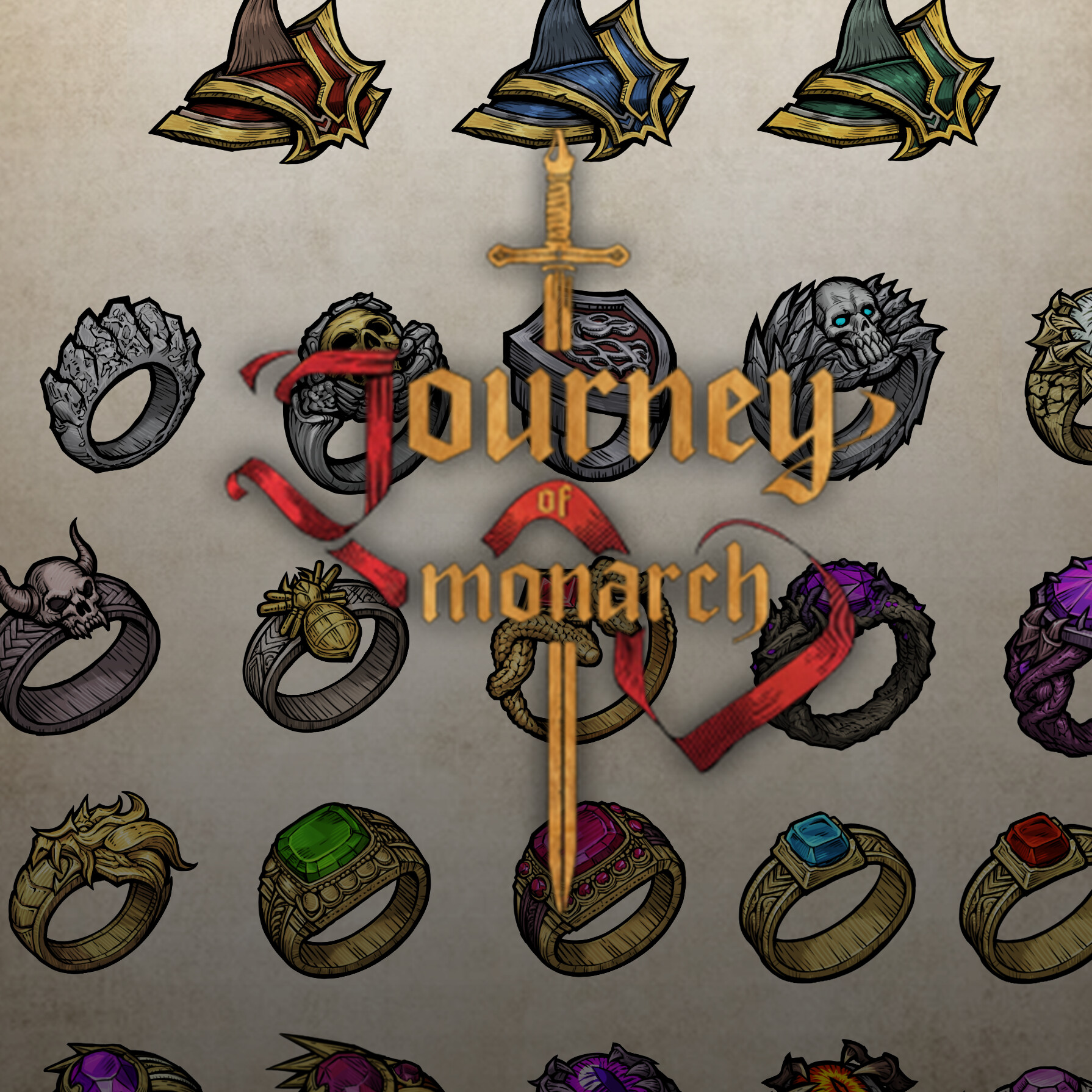 ArtStation - [NC Soft] Journey of Monarch Item icon illustration 11