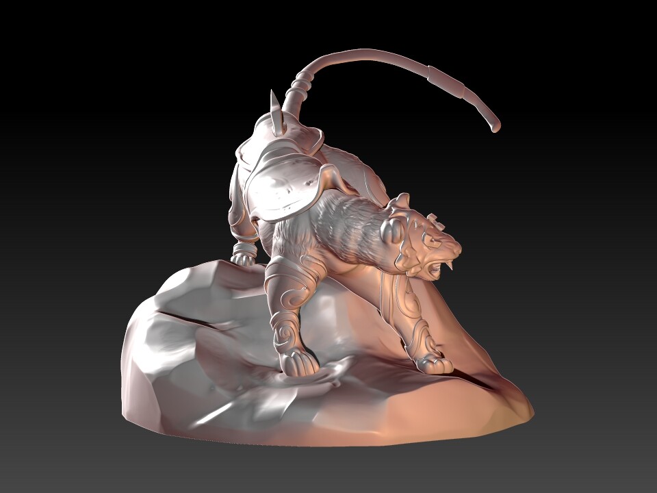 ArtStation - The Stripeless Tiger