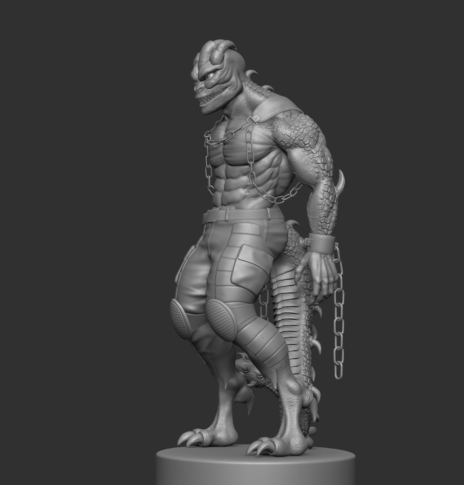 ArtStation - Lizard monster escaped from prison