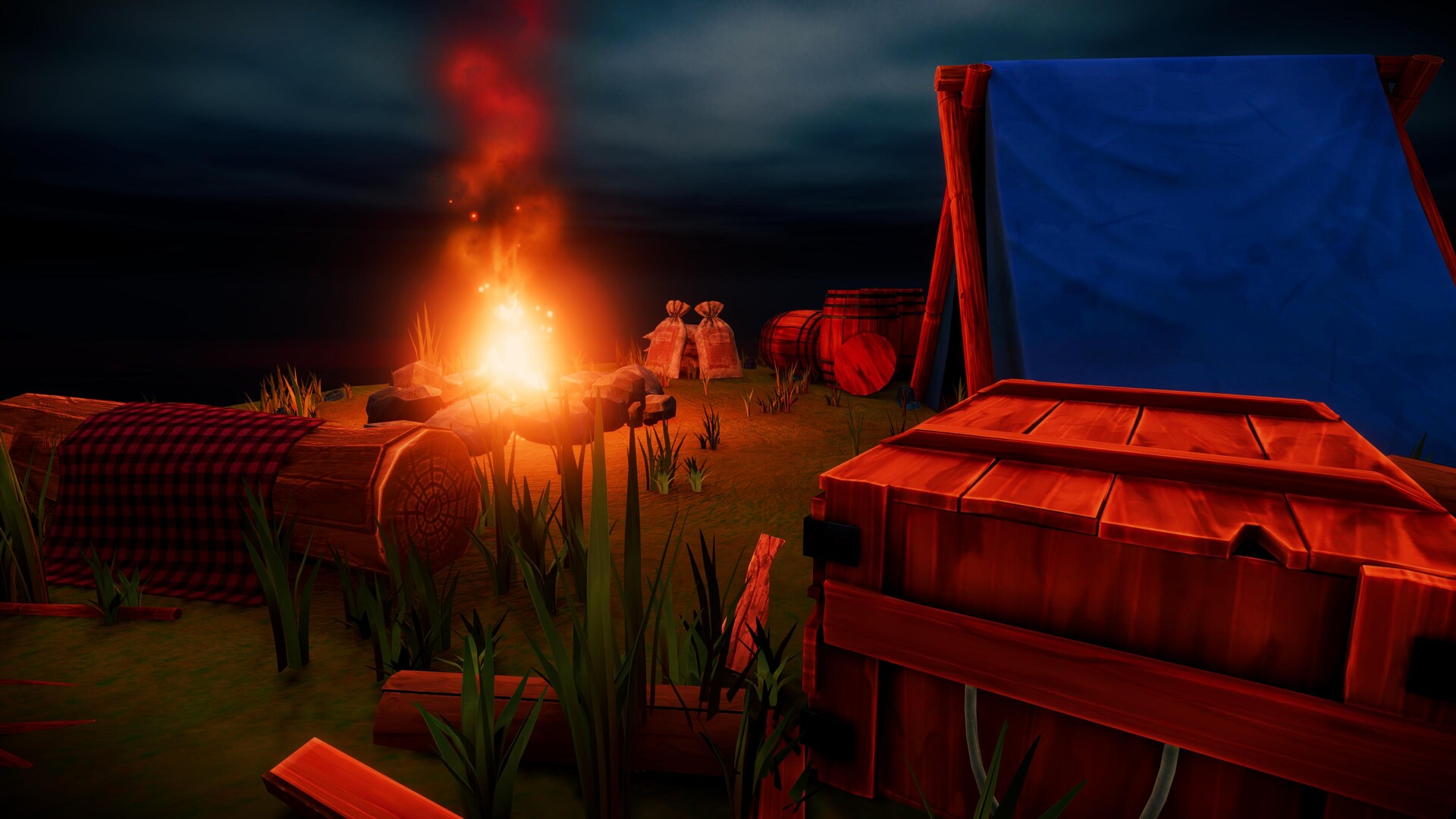 ArtStation - Abandoned Campfire