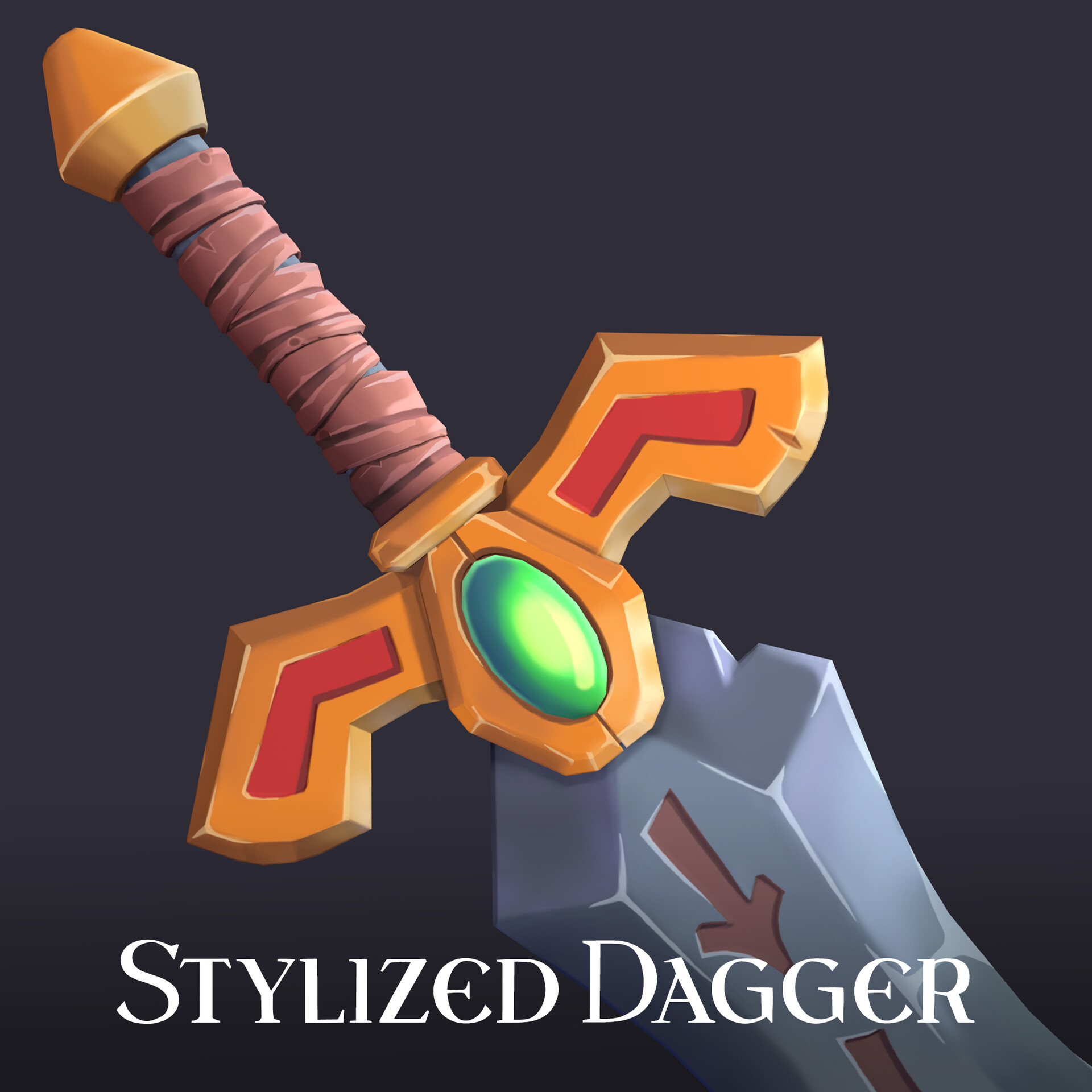 ArtStation - Stylized Dagger