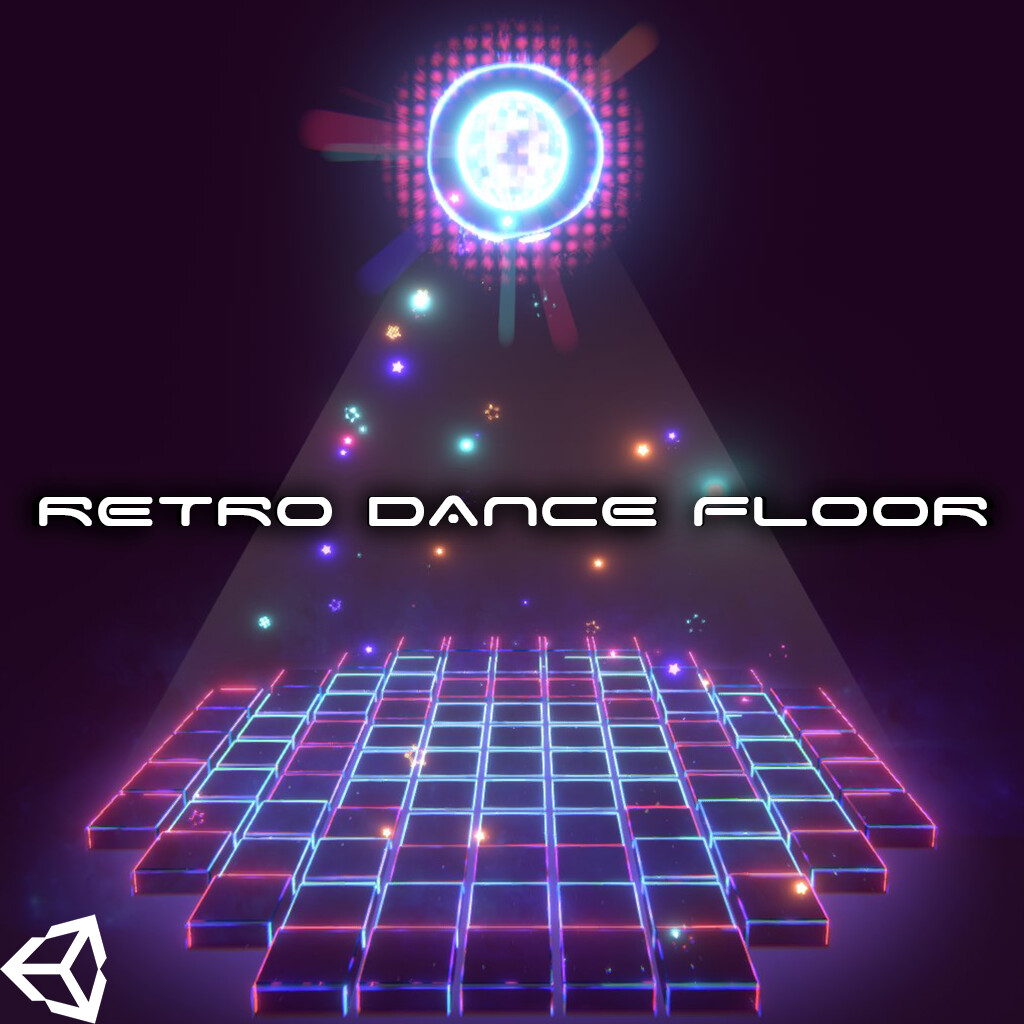 ArtStation - [VRChat / Unity BIRP] Retro Dance Floor