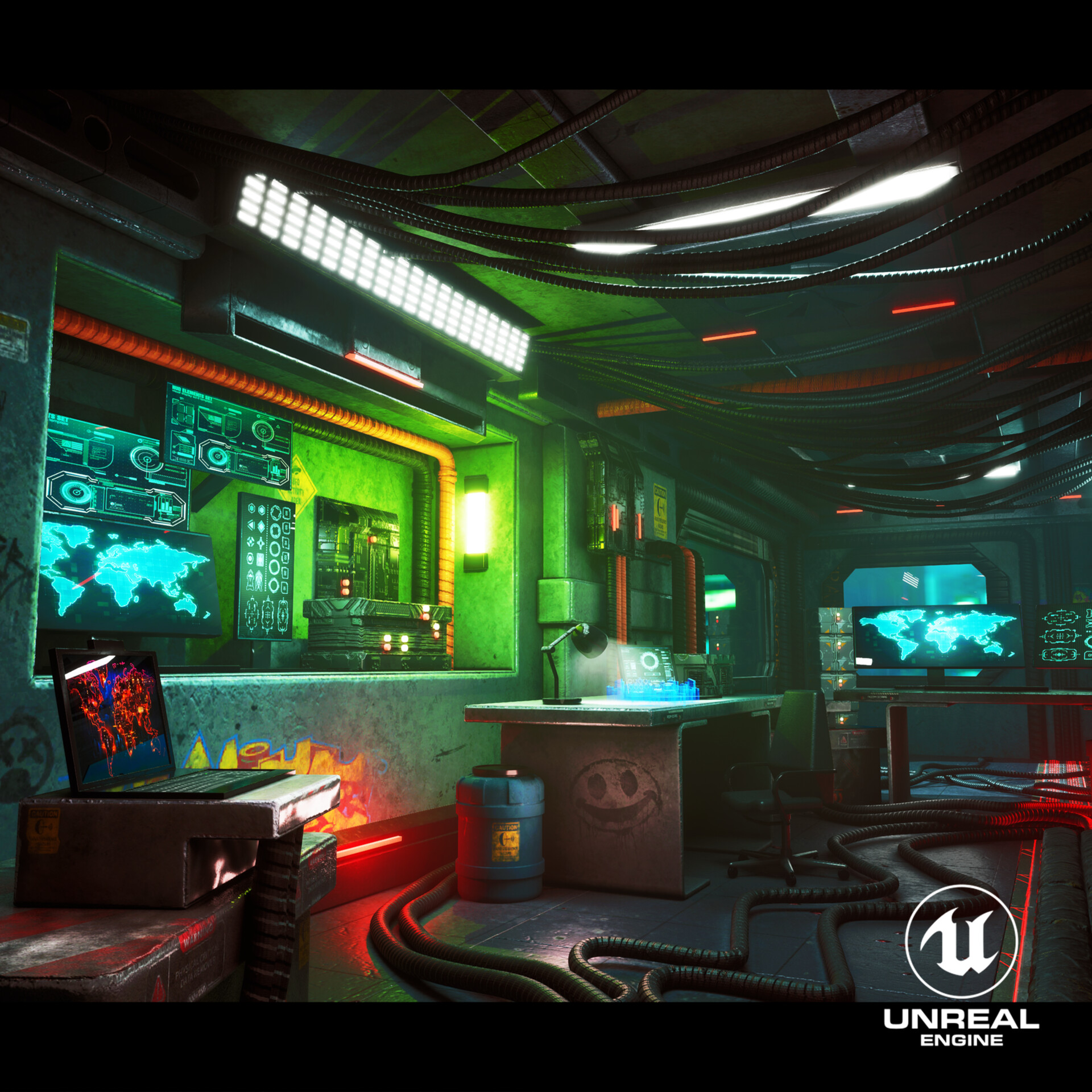ArtStation - Cyberpunk Room
